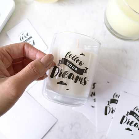 Plantilla Stickers Vinil Transparente Tinta UV 124x45 cm