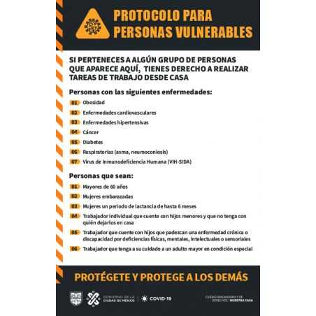 Paquete de Señalética de seguridad de 12 piezas de 27.94 x 43.18 cms